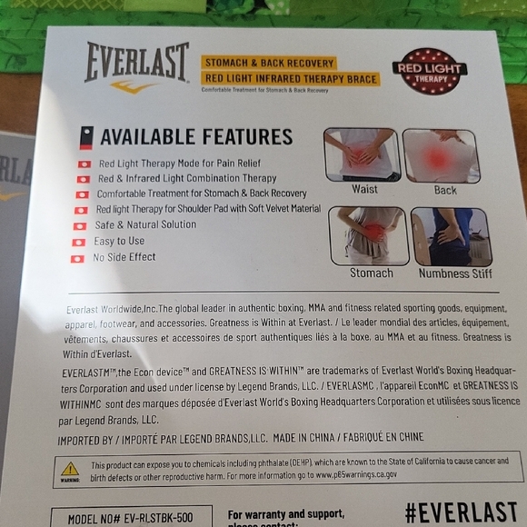 Everlast | Other | Everlast Red Light Therapy Brace | Poshmark